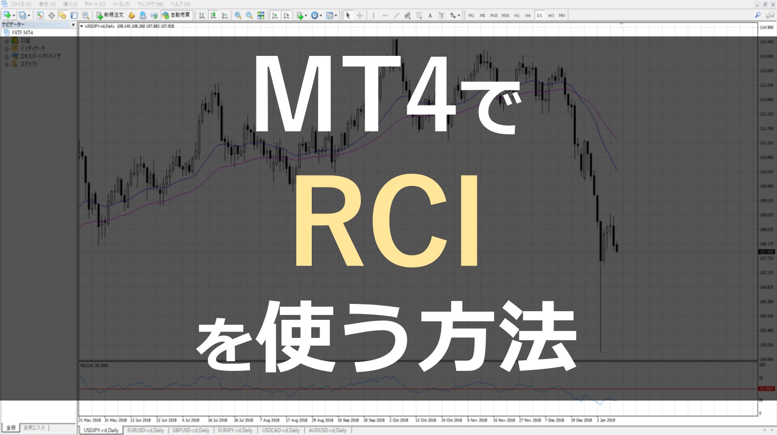 MT4でRCIを簡単に表示する方法とFXでサクッと稼げる手法｜FX初心者講座
